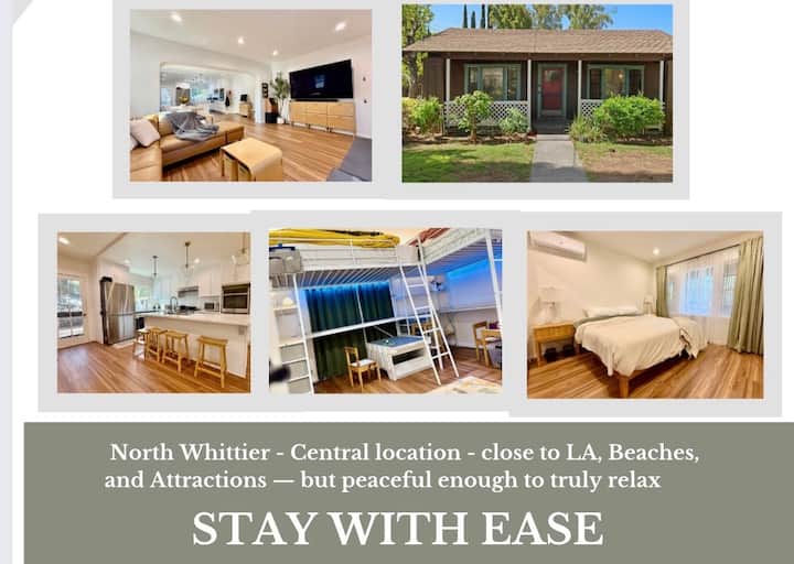 Central 2br Getaway | Near La, Oc + Disneyland - Whittier, CA