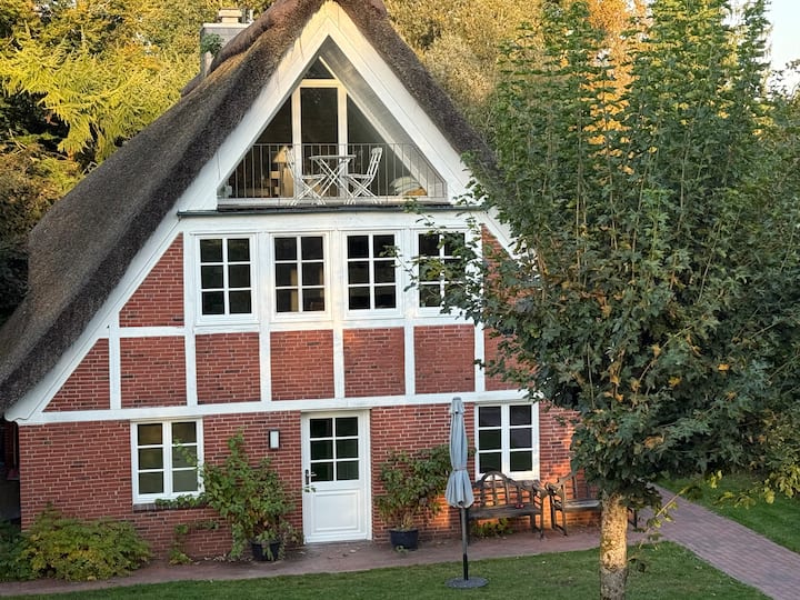 Ferienwohnung Im Reetdachhaus Am Ostedeich - Wingst