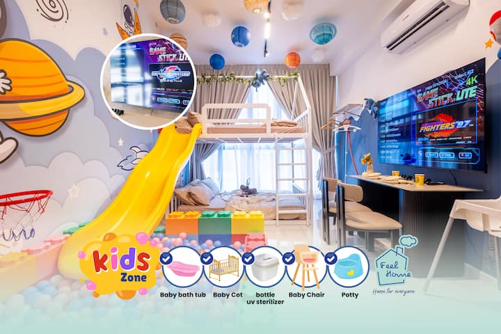 Happy Kids Happy Parent With Slides And Coffee - Kuala Lumpur