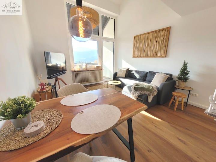 Alpine Retreat · Balkon & Bergblick - Tauplitz