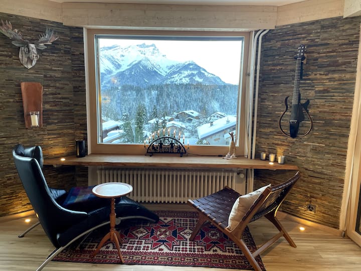 Stilvolles Chalet-apartment Mit Panorama & Natur - Leysin