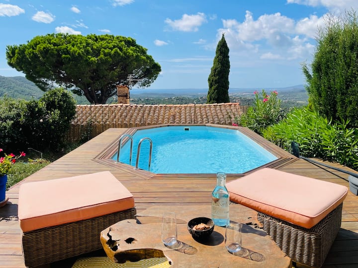 Charmante Maison Avec Piscine Et Vue D'exception - La Londe-les-Maures
