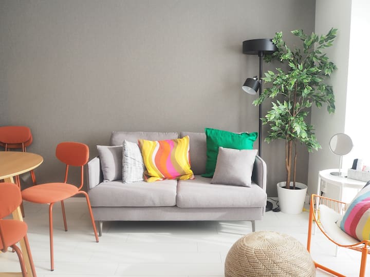 【駅1分/新築】最大7名/2寝室/札幌・大通・すすきの直通/1階ローソン/快適な冬の暮らし/m401 - 北広島市