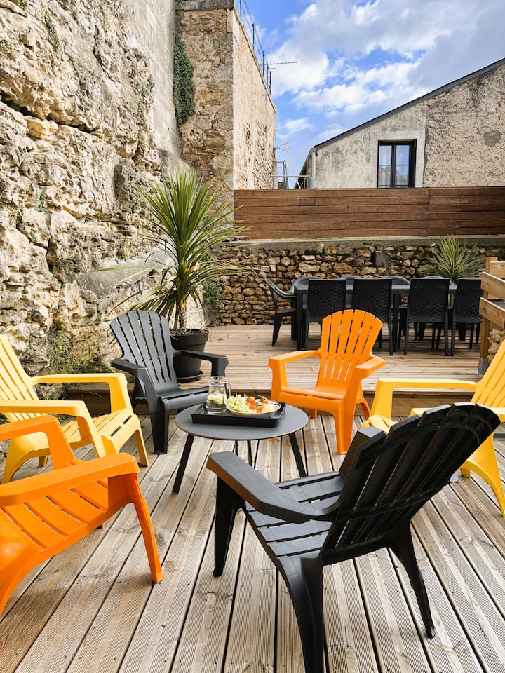 Gîte 8 Pers Vivonne • Terrasse, Déco Et Baby-foot - Vivonne