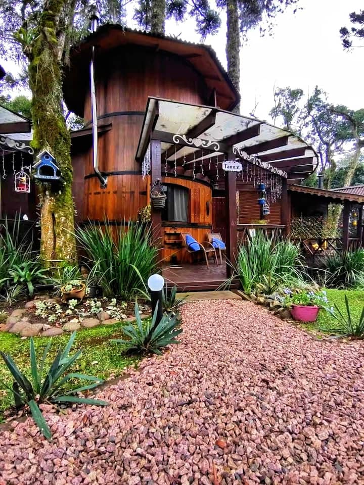 Refúgio A Dois – Cabana C/ Hidromassagem E Lareira - Canela