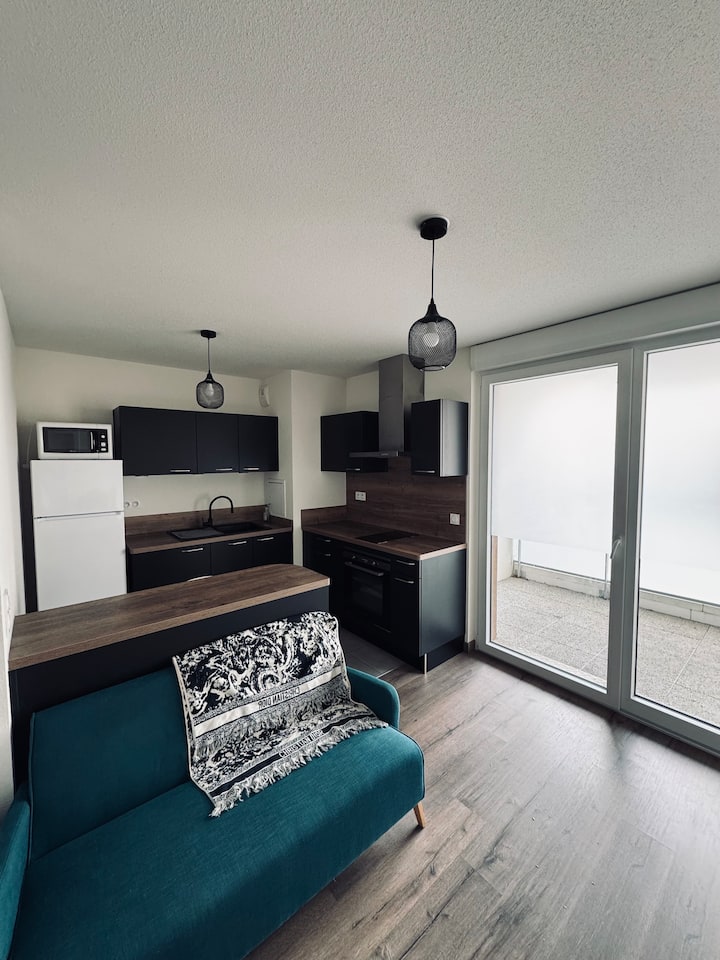 Appartement Cosy Avec Balcon Et Parking Sécurisé - Straatsburg