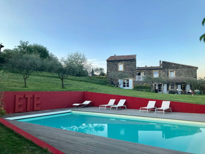 Maison De Caractère Avec Piscine En Ardèche - Le Pouzin