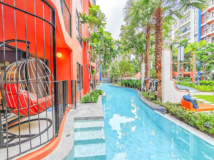 Beach & Bites: Poolside 2br In New Complex - Hua Hin