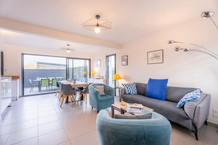 Maison Neuve à Penboc’h-terrasse-jardin-parking - Vannes