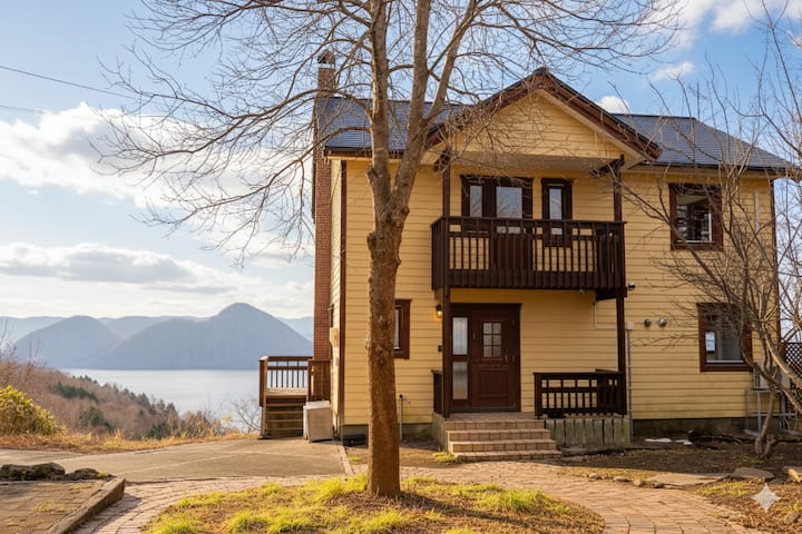 Cloud9 Toya / 洞爺湖絶景 / 11名 / クイーンベッド/ 薪ストーブ/大スクリーン - Date