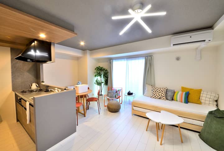 Open Sale M205/新築/地下鉄徒歩1分/空港バス停徒歩5分/駅近で雪が降っても快適な滞在 - Sapporo