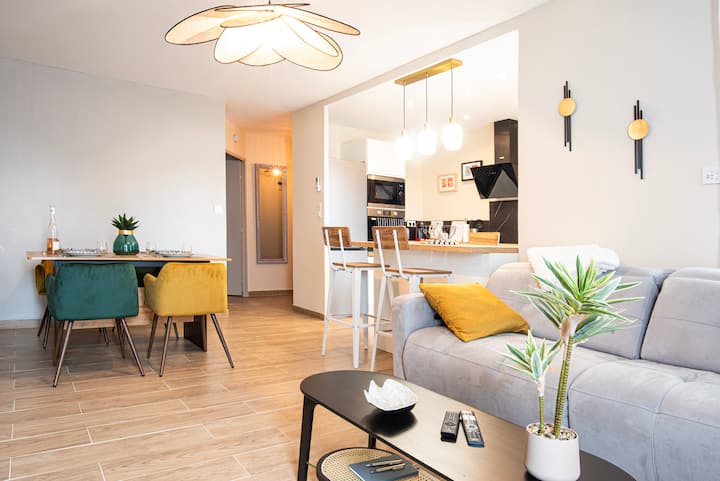 Chez Sandrine T3 Moderne, Terrasse Rooftop & Clim - Fos-sur-Mer