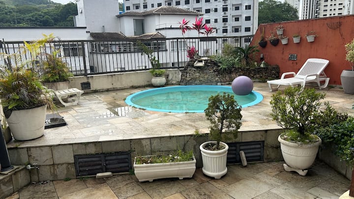 Cobertura Até 12 Pessoas, Perto Praia E Piscina - サントス