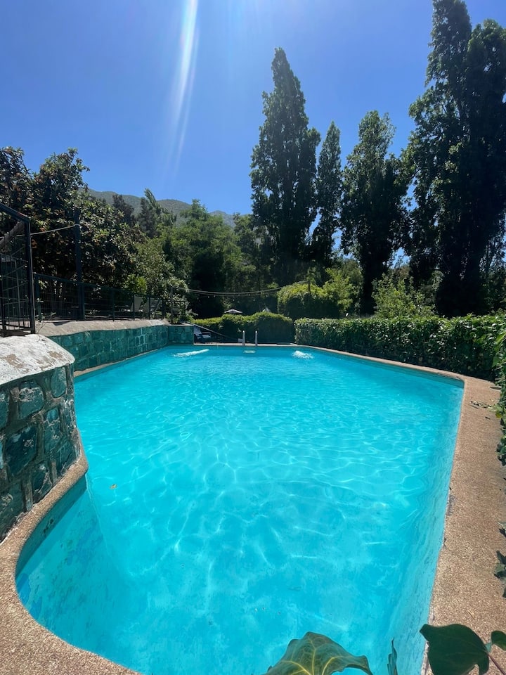 Casa, Piscina, Jacuzzi Y Estero - Cajón Del Maipo - Pirque