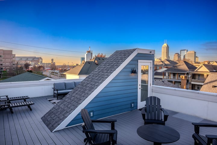Walk To Games & Conventions–private Rooftop View - Garfield Park Indianapolis