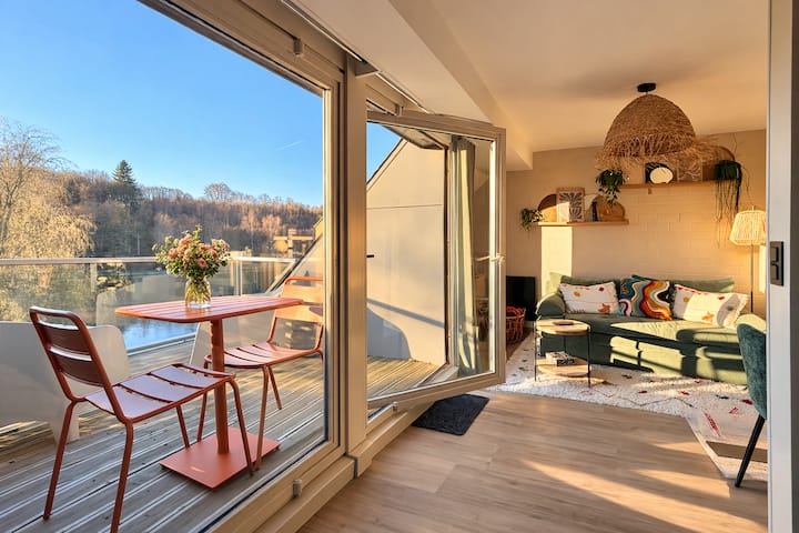 Studio Bohème Chic – Terrasse Face Au Lac - Vielsalm