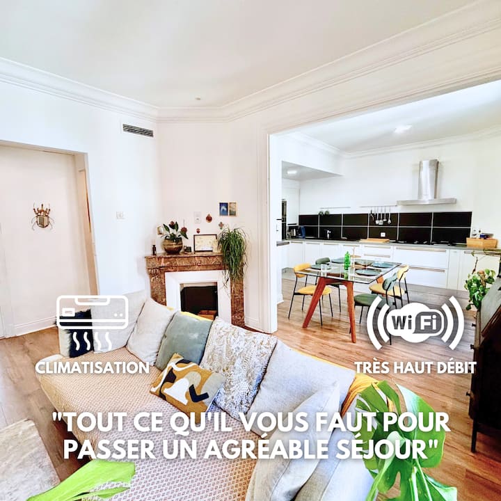 Charme Catalan – T3 Climatisé Avec Wifi - Perpignan