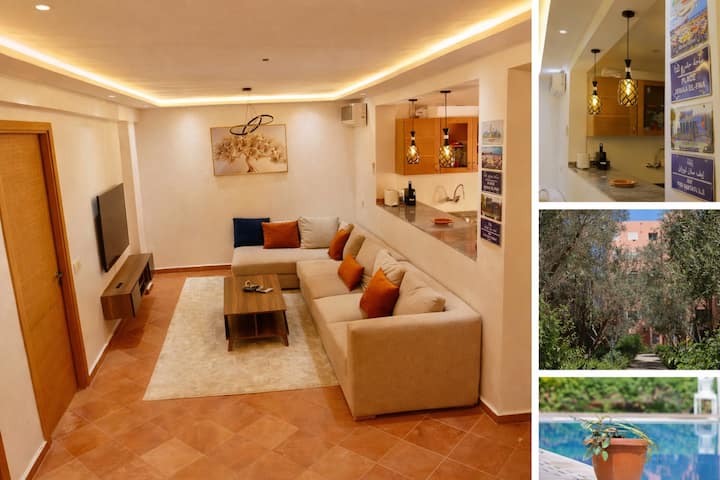 Chic Guéliz Studio 4 Min Drive To Train Station - Marrakech