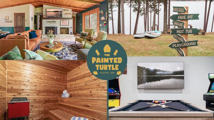 The Painted Turtle: Lakefront, Sauna, Theater - Nisswa, MN