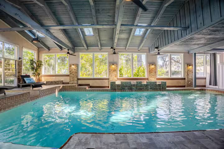 Private Indoor-pool Guest House For Big Families. - Winter Park, FL