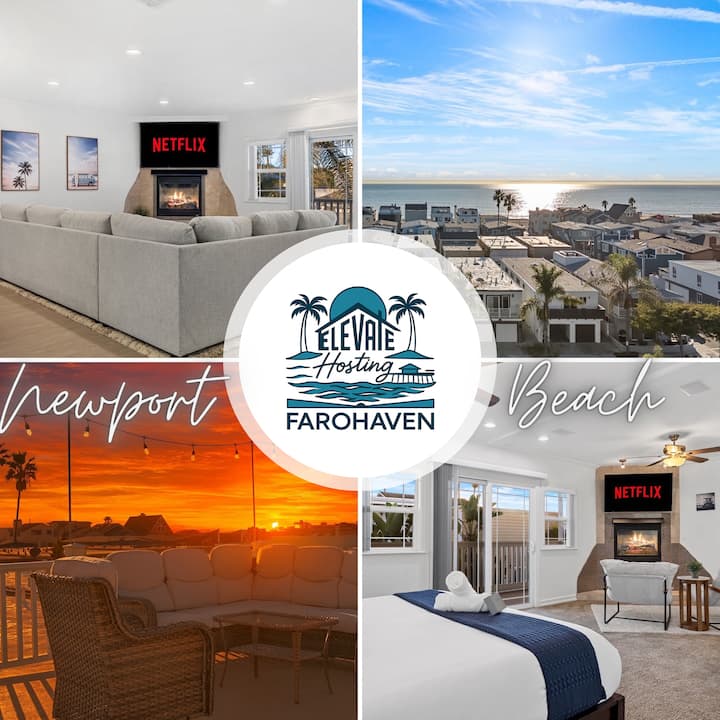 Luxury Beach Escape • Rooftop Deck, Kings, Parking - Newport Beach, CA