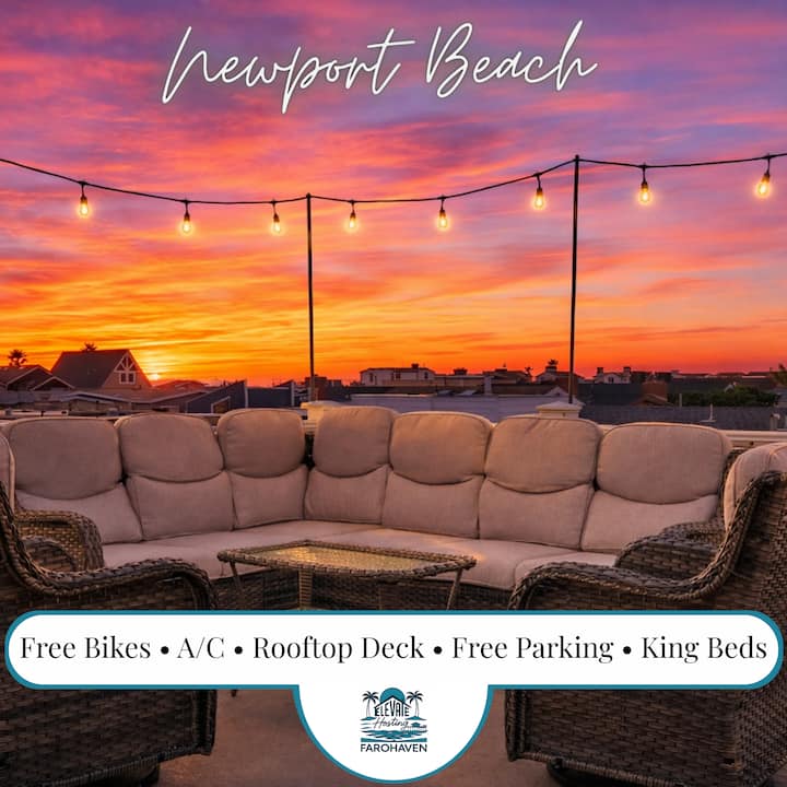 Free Spring Bikes, Lux Beach Rooftop, A/c, Parking - Costa Mesa, CA