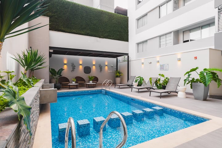 Amazing Apart + Pool + Gym- Miraflores & Surquillo - Lima