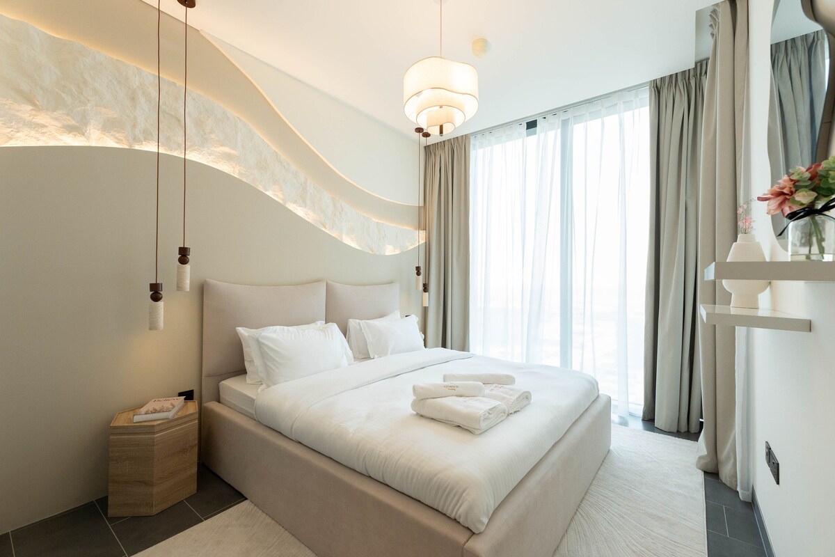 Schicke Wohnung mit 1 Schlafzimmer | Poolblick | The Crest Dubai ...