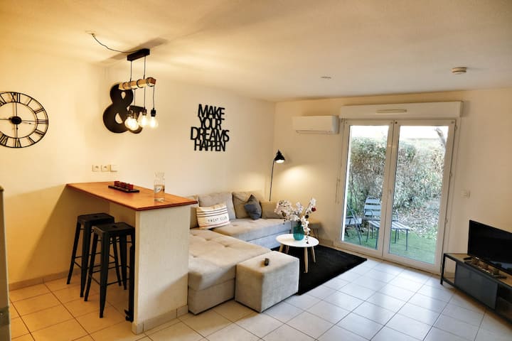 Le Cocoon Jasmin – T2 Rdc Cosy Avec Jardin Clos - Villeneuve-sur-Lot