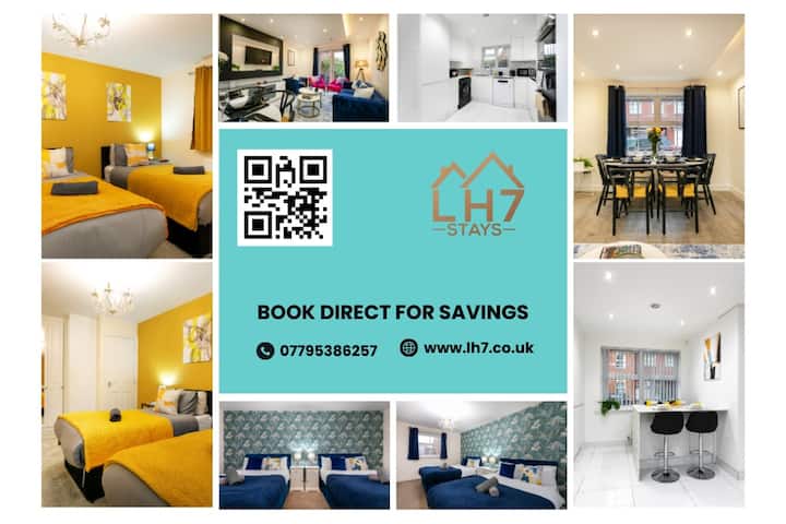 Weekly Stay | Save 20% | Wifi | Parking | Sleeps 8 - Leicester