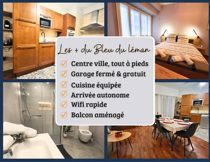 Bleu Du Léman T3 Avec Garage, Centre, Tout à Pieds - Lac Léman