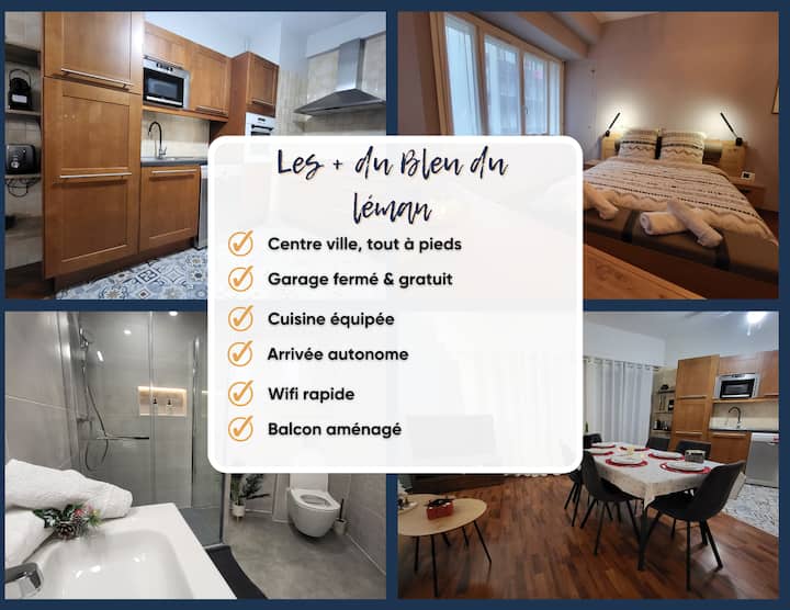 Bleu Du Léman T3 Avec Garage, Centre, Tout à Pieds - Thonon-les-Bains