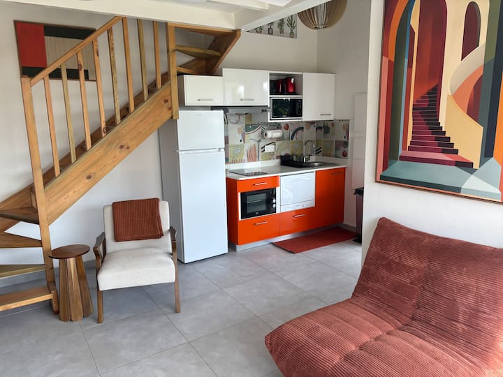 Mini-villa Cosy - Piscine&clim : " Rouge Baiser" - Guadeloupe