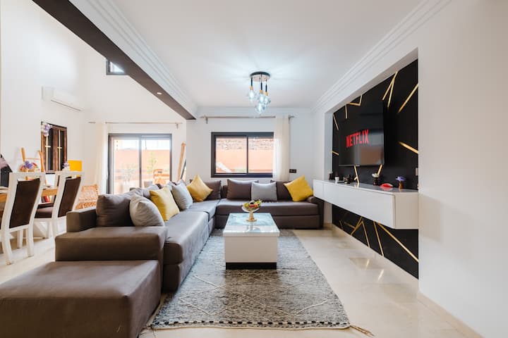 Grand Duplex 4br – Jacuzzi, Terrasses & Piscines - Marrakesh