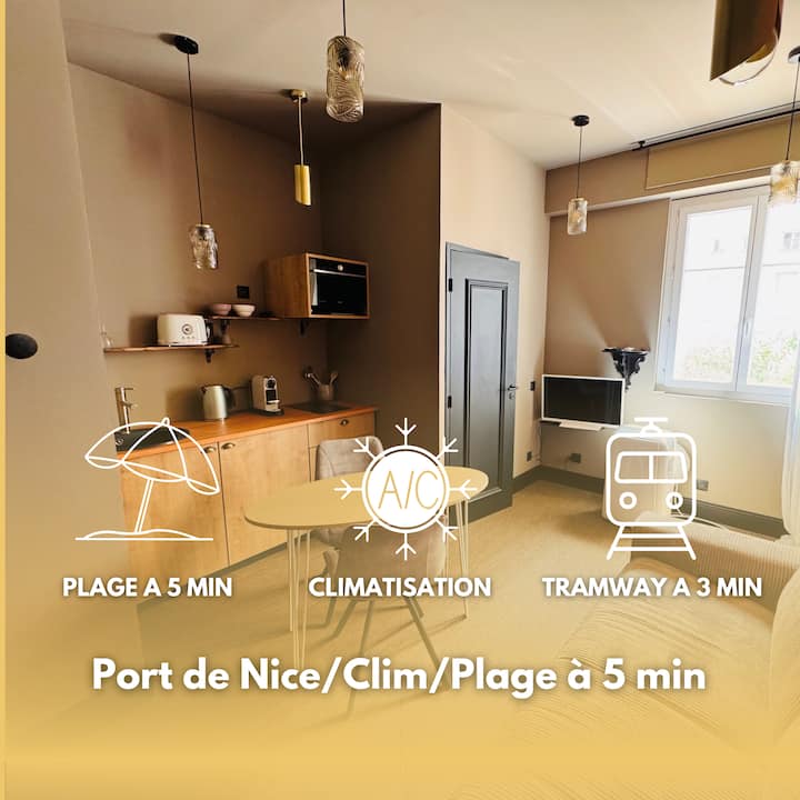 L'embarcadère - Port De Nice - Plage - Clim - Tram - Nice