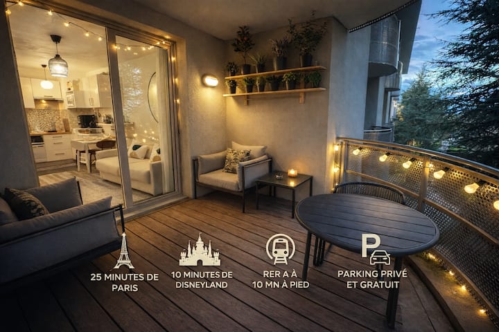 *New* Proche Disney Et Paris•cosy•calme•parking - Lognes