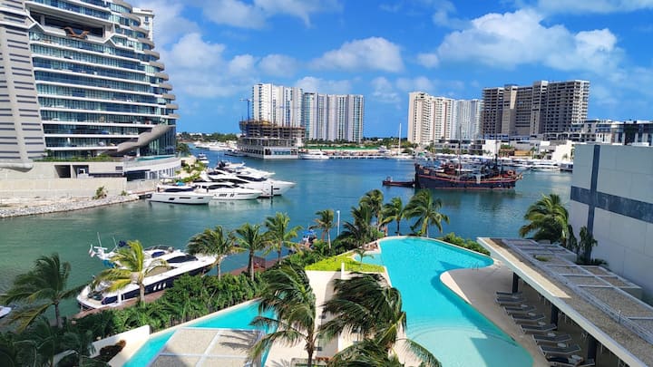 Top/4br/million Dlls Sea Views/4 Balcony/padel/gym - Cancún