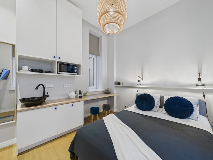 Cosy Blue City Centre Studio, 5 Min To Old Town - Riga