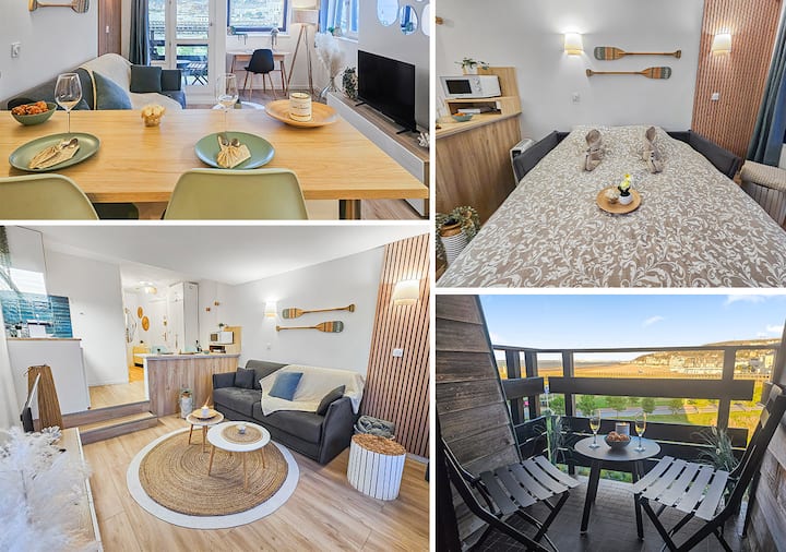 Ocea Marina Studio Neuf Vue Mer Et Parking - Deauville