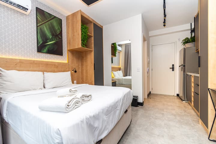 Studio Ideal Para Estadia Rápida E Prática - São Paulo