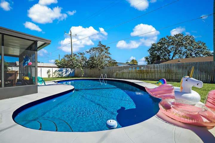 Ixora6 Heatable Saltwater Pool/beach/airport/usssa - Melbourne Beach, FL
