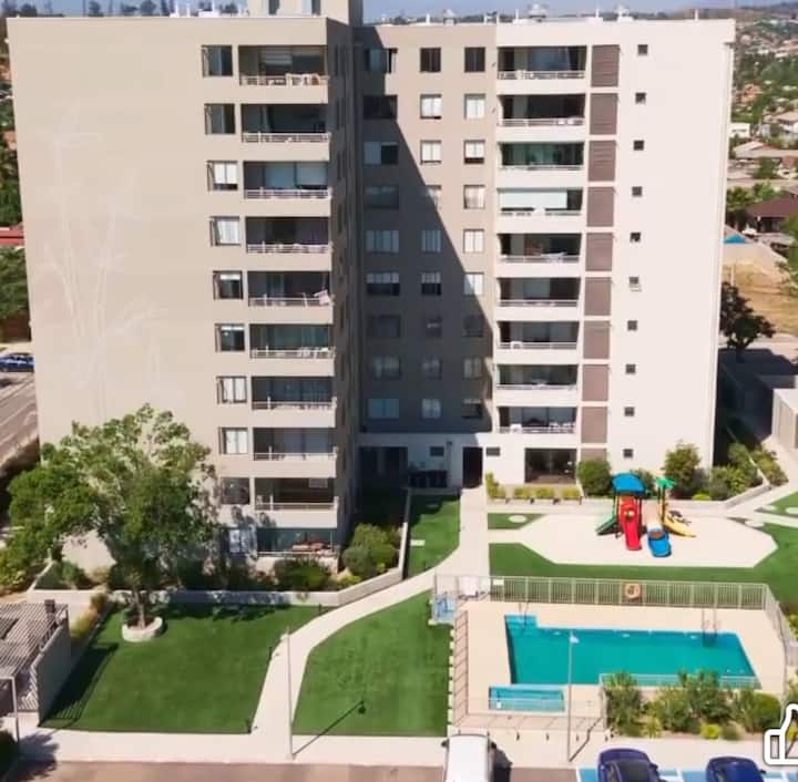 Exclusivo Depto. El Mejor Barrio De Villa Alemana - Villa Alemana