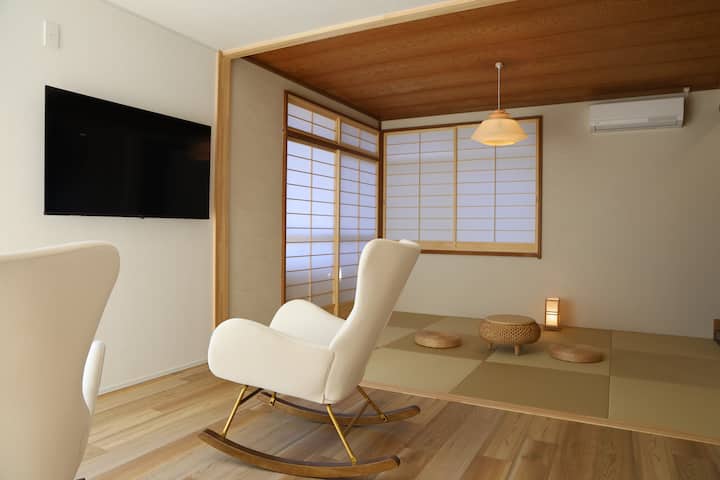 富士の星　横割レジデンス、アクセス便利！、セミダブルベッド2台、ダブルベット1台、ダブル布団2セット - Fuji