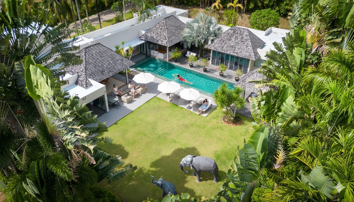 Elephant Garden Retreat 1600 SQM Layan beach - Villas for Rent in ...