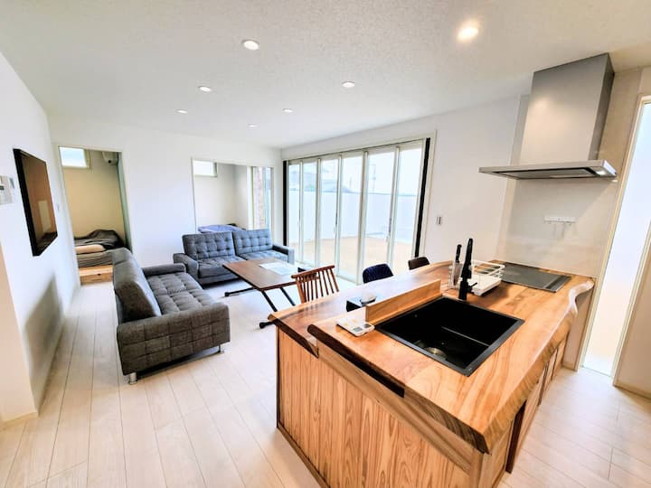 New! Bleu De Itoshima5号棟: 芥屋海岸すぐ、ゆったり過ごすプライベートヴィラ - Itoshima