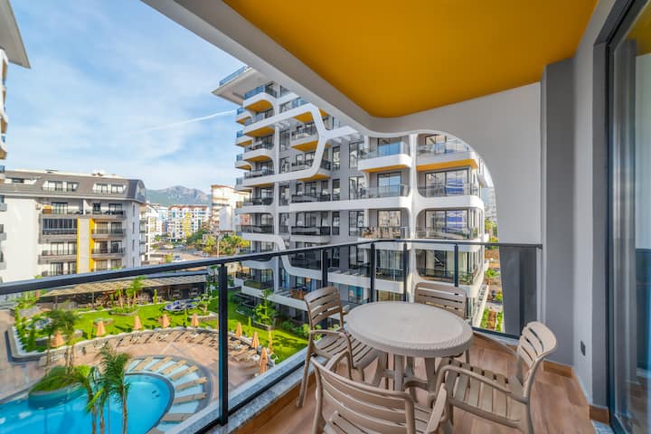 Premium Eşyalı• Güvenlikli Lüks Rezidans• 2. Kat - Alanya