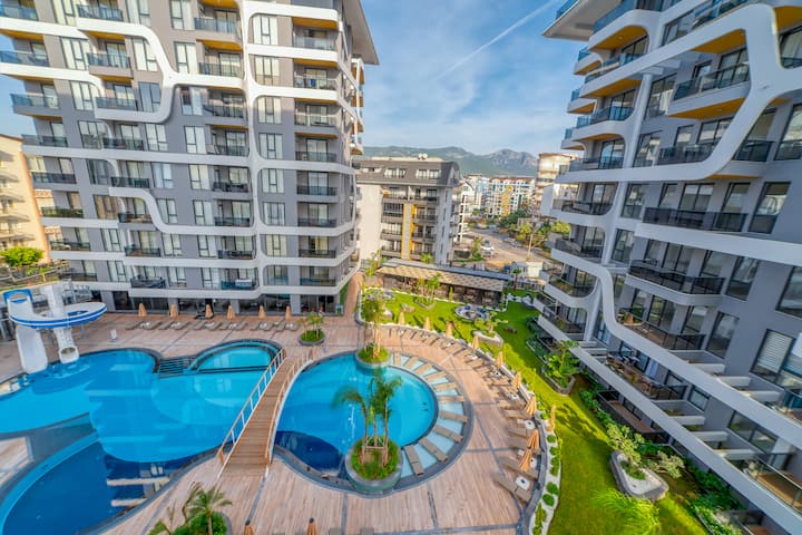 Yeni Ve Modern 1+1• Konforlu Rezidans• 4.kat - Alanya