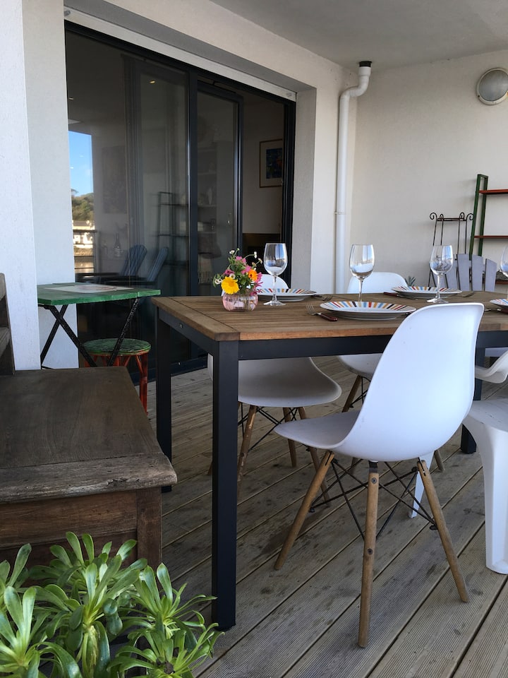 Grand Logement - Vue Sur Le Port - Audierne