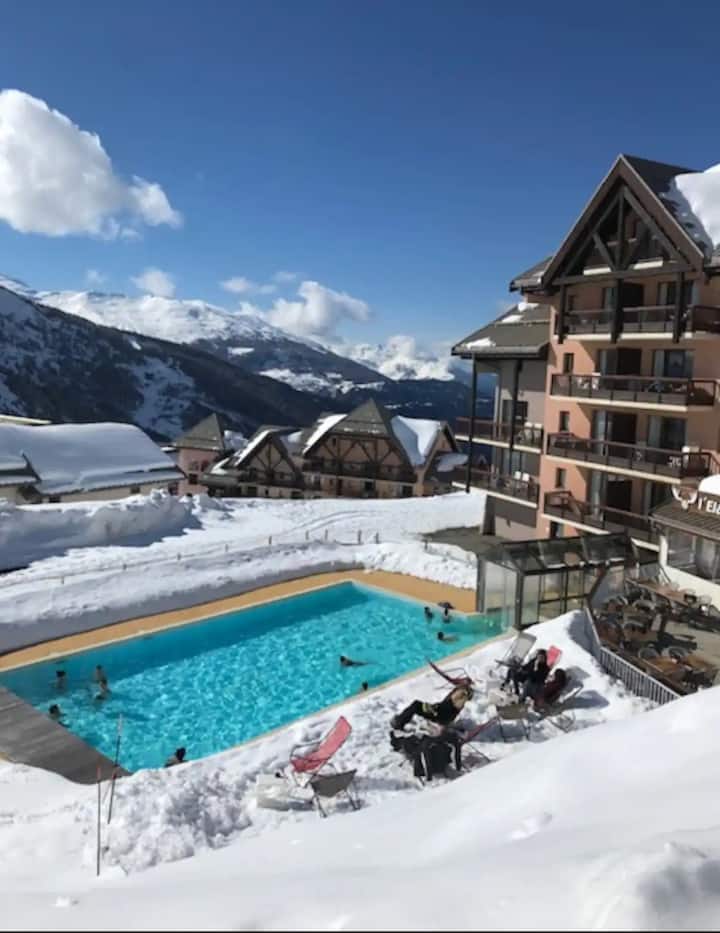 Appartement A La Montagne Avec Pisine Chauffée - Valmeinier