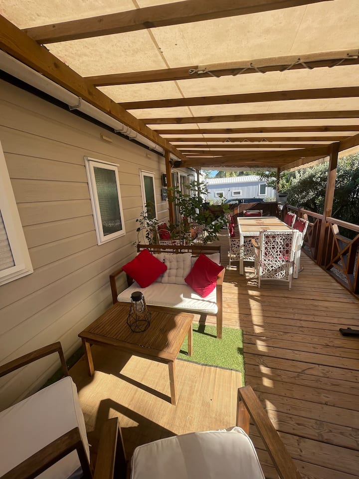 Mobilhome Spacieux 40m2+terrasse éQuipée 25m2 - Argelès-sur-Mer